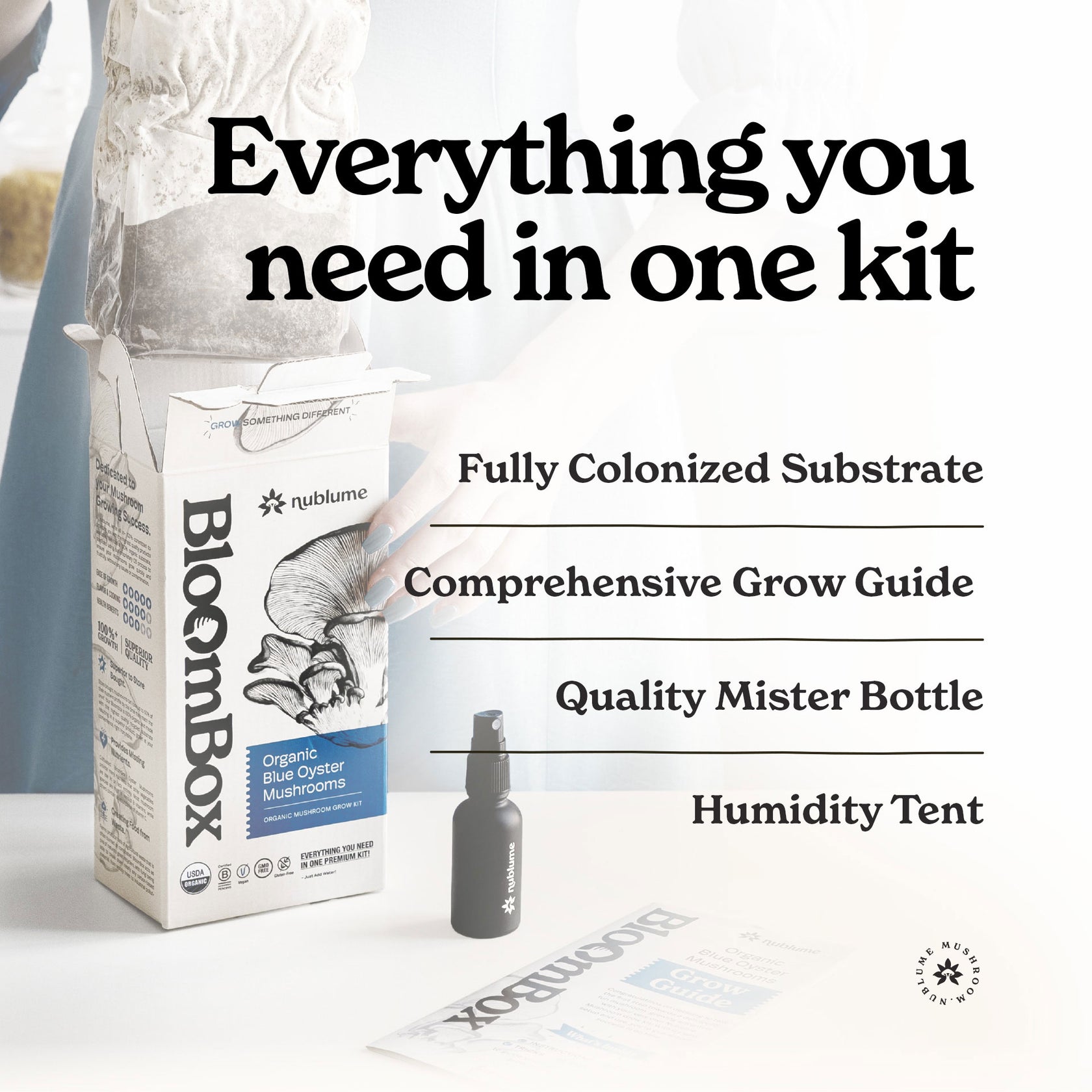 Blue Oyster Mushroom Grow Kit – Nublume Mushroom